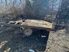 8’ x 10’ 2 Wheel Trailer, Needs New Decking, Frame Seems to be in Good ...