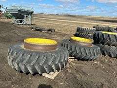(2) 18.4R38 Firestone Tires with Band Duals and Hardware - Fragodt ...