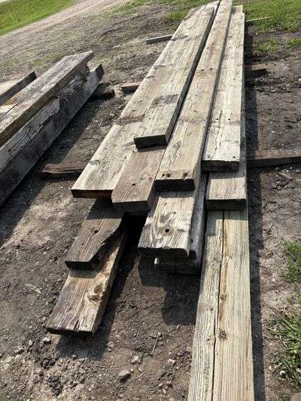 (16) 3”x9” Creosote Treated Bridge Planks, various lengths, 14.5’-25 ...