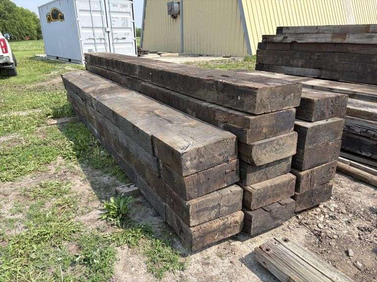 (15) 6”x16” x14’ Creosote Treated Bridge Beams, used - Fragodt Auction ...