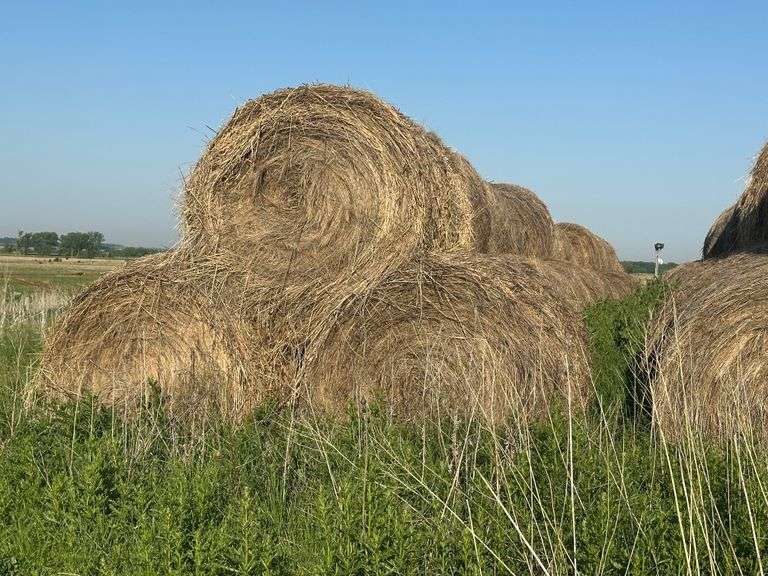 (20) Grass Bales, Baled with John Deere 566 Baler, Twine Tied, No Rain ...