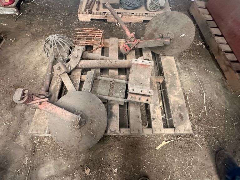 2 Plow Coulters, PTO Shaft, 2 Tile Intake Covers - Fragodt Auction and ...