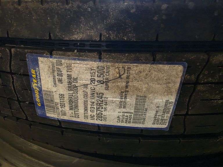 (2) 285/75R24.5 Tires - Fragodt Auction and Real Estate LLC