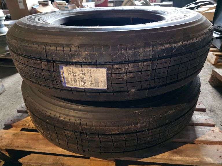 (2) 285/75R24.5 Tires - Fragodt Auction and Real Estate LLC