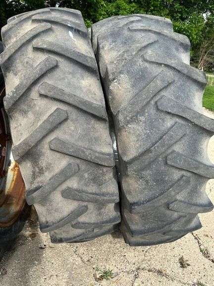 (2) 18.4x38 BF Goodrich 8 Ply Tires, No Breaks or Boots, Good Tires Per ...