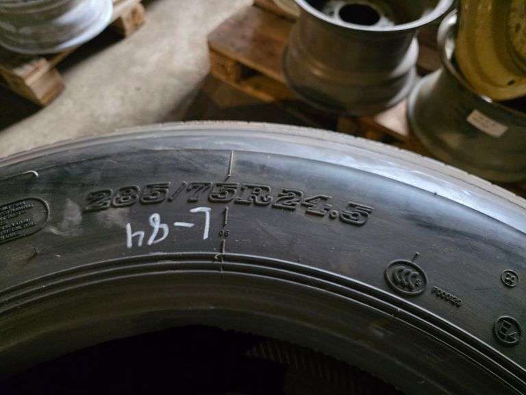 (2) 285/75R24.5 Tires - Fragodt Auction and Real Estate LLC