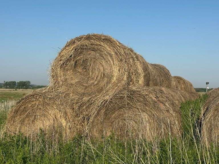 (20) Grass Bales, Baled with John Deere 566 Baler, Twine Tied, No Rain ...