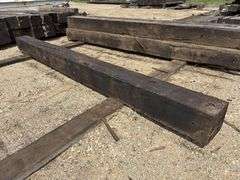 (8) 12”x12” x15’ Creosote Treated Bridge Beams, used, from a bridge at ...