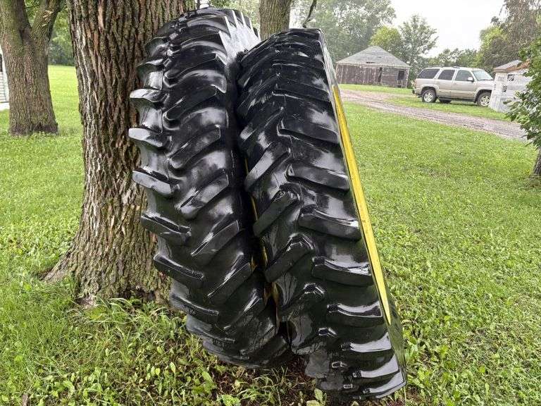 (2) Firestone All Traction 23 on Yellow 39” Step Up Rims - Fragodt ...