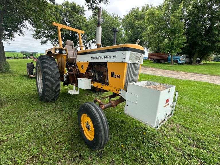 Minneapolis Moline Model M670 Tractor, Diesel, 4,700 Hours, 16.9x34 ...