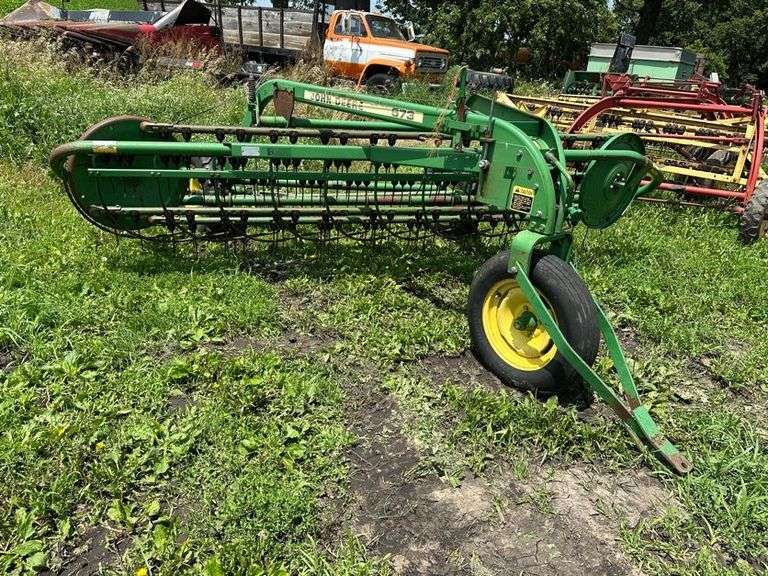 John Deere 673 Side Delivery Rake, 5 Bar, with Dolly, Left Hand ...
