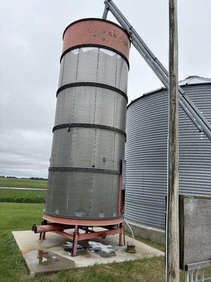Kan-Sun Continuous Flow Grain Dryer, 8’ Single Ph, Propane, Stainless ...