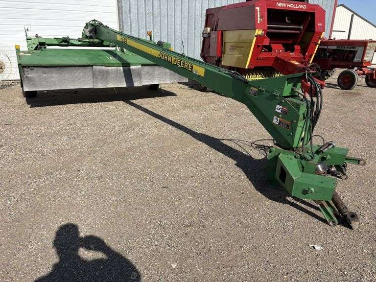 John Deere 945 MoCo, Swing Tongue, 13’ Flail Conditioner, 1-3/8” 1000 PTO , 2 pt, 12.5-15 Tires ...