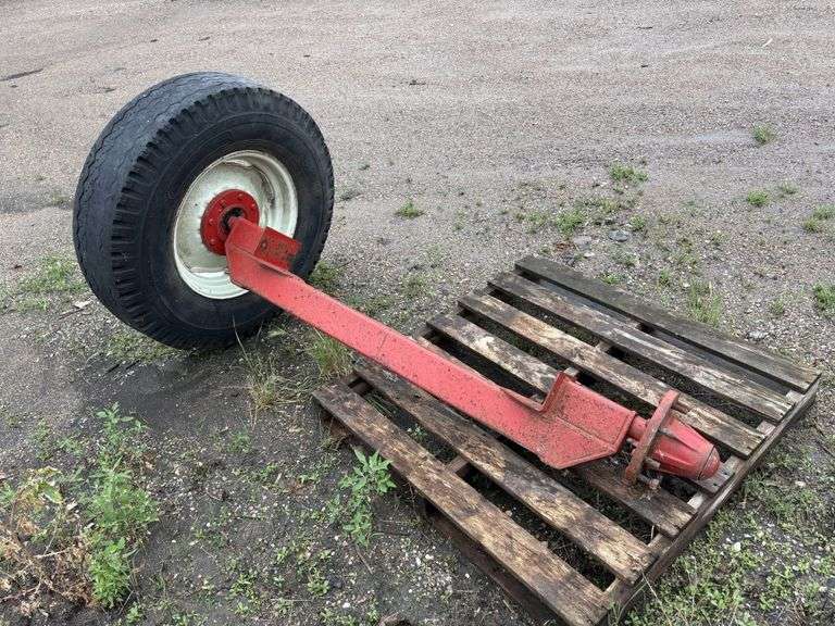 Axle with Wheel, 8 Bolt, 9.00-20 Tires - Fragodt Auction and Real ...