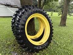 (2) Firestone All Traction 23 on Yellow 39” Step Up Rims - Fragodt ...
