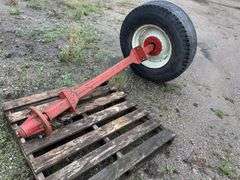 Axle with Wheel, 8 Bolt, 9.00-20 Tires - Fragodt Auction and Real ...