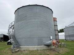 Butler 24’ Grain Bin, with Full Aeration Floor, Staircase Ladder ...