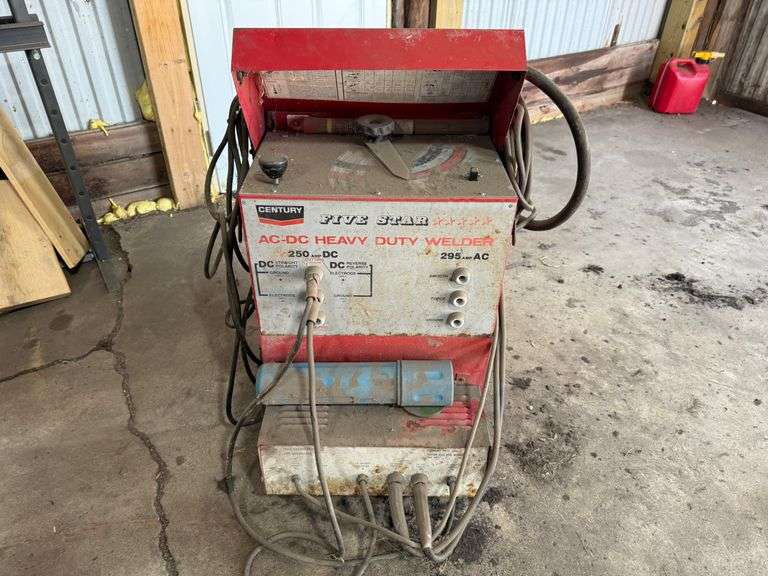 Century 250 Amp AC/DC Stick Welder with High Frequency Arc Stabilizer ...