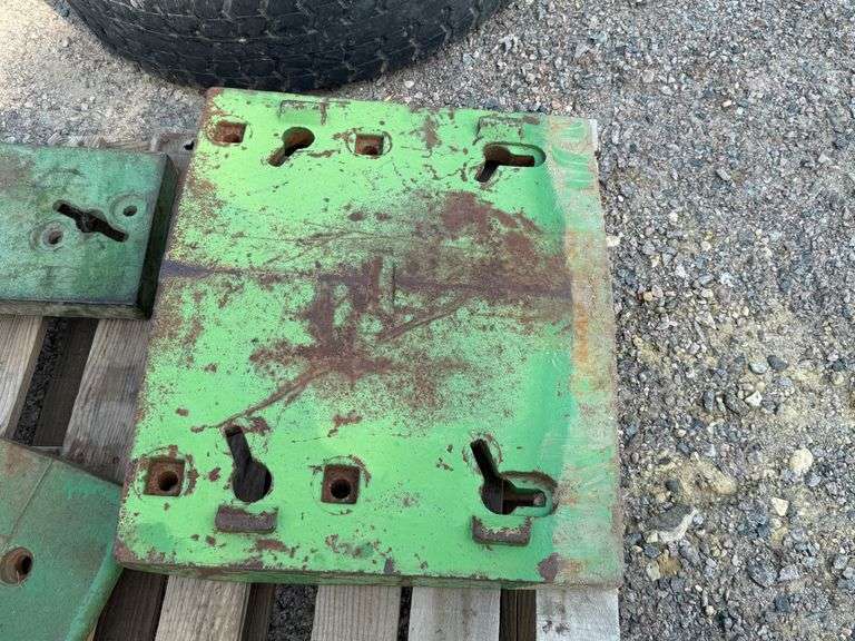 John Deere Front Double Stack Weight Holder - Fragodt Auction and Real ...