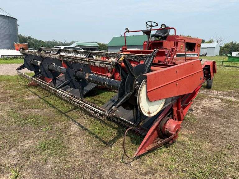 International 4000 Swather, 16’ Header, Low Acres on New Canvases (new ...
