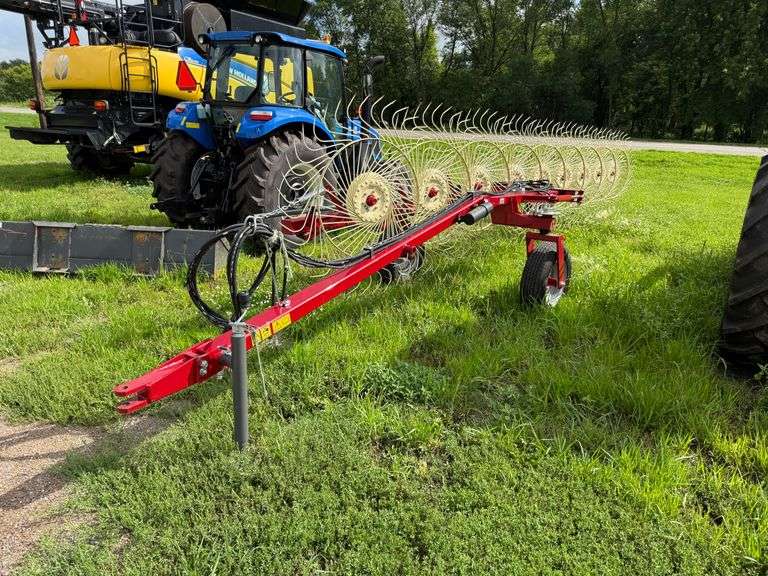 Sitrex TR9-5 Rake, 9 Wheel, Hydraulic Lift, SN: 325883 - Fragodt ...