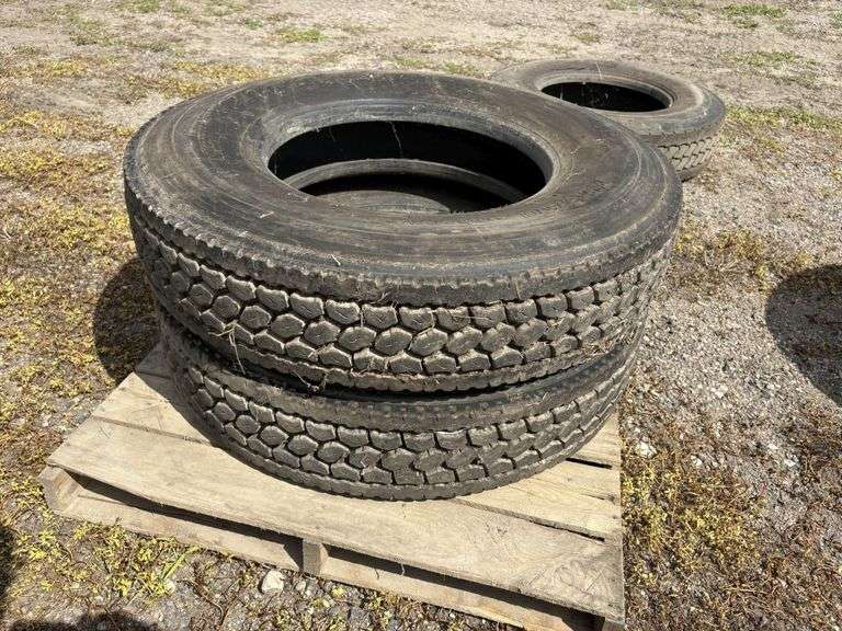 (2) Firestone FS560+ 11R22.5 Tires - Fragodt Auction and Real Estate LLC