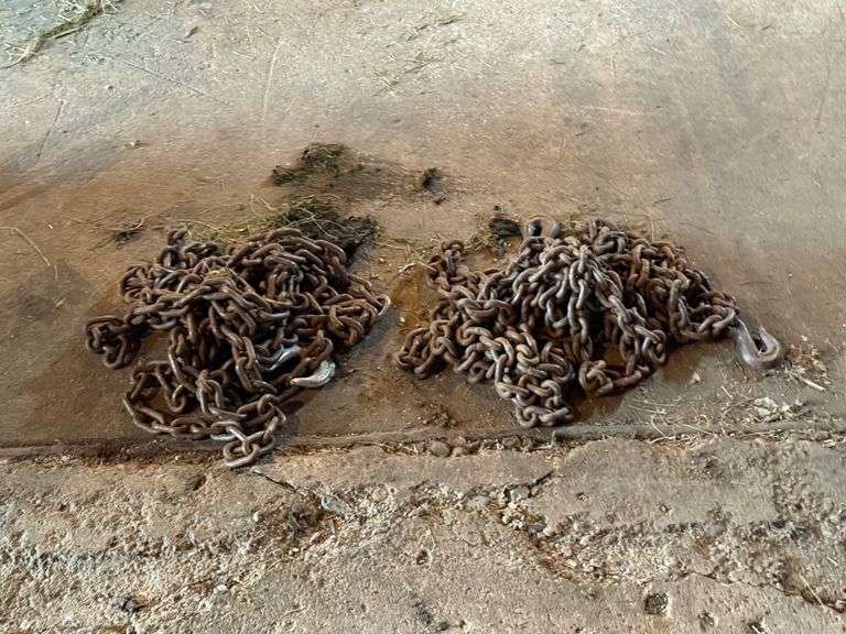 (2) Smaller Diameter Log Chains, Ends Should be Good, Buying All for ...