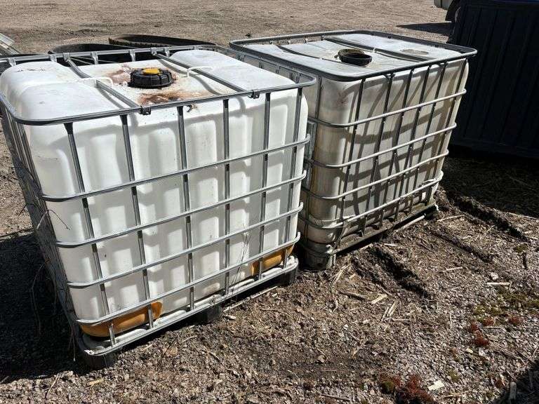 (2) Poly Cage Totes, Buying All for One Money - Fragodt Auction and ...
