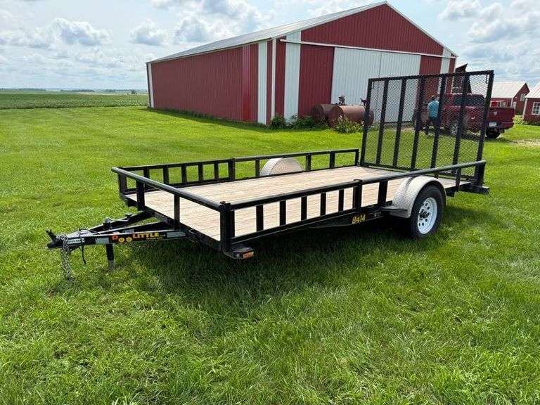 2018 DooLittle 2 Wheel Trailer, Model 8414, 7’ x 14’ Long with Mesh ...