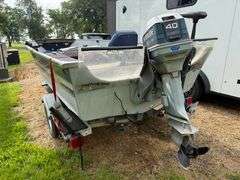 1988 Sylvan Model 16BTO Back Troller Fishing Boat with 40hp Evinrude 2 ...