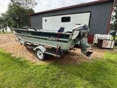 1988 Sylvan Model 16BTO Back Troller Fishing Boat with 40hp Evinrude 2 ...