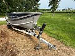 1988 Sylvan Model 16BTO Back Troller Fishing Boat with 40hp Evinrude 2 ...