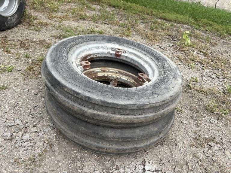 (2) 5.00-15 Tires on Farmall Front Rims, Buying All for One Money ...