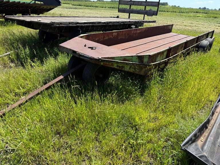 6’x20’ Tandem Axle Trailer Made out of a Square Bale Stack Mover ...