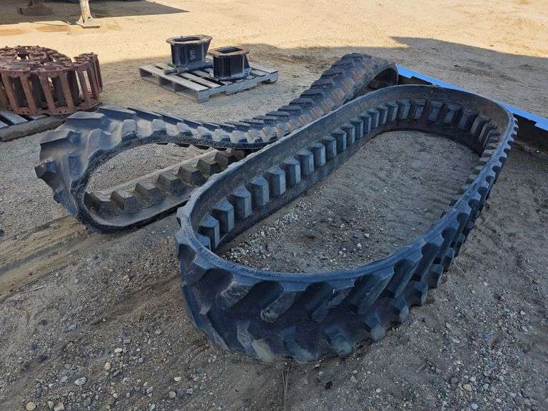 (2) Goodyear Trackman Armorlug Tracks, 16” Wide, Fit Case IH Half and ...