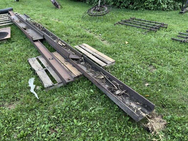 (3) Various 10” Channel Beams, 19.5’, 118”, 112”; (1) 5” I Beam 225 ...