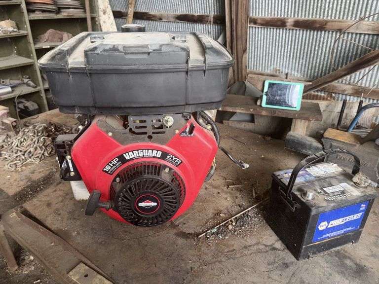 B&S Vanguard 16 HP Gas Engine, Electric Start, with Battery, Horizontal ...
