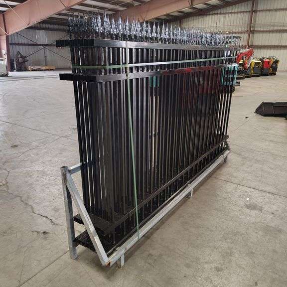 Qty (8) 65"x111" Iron Fence Panels - IRIF - Fast Bid Auctions, LLC