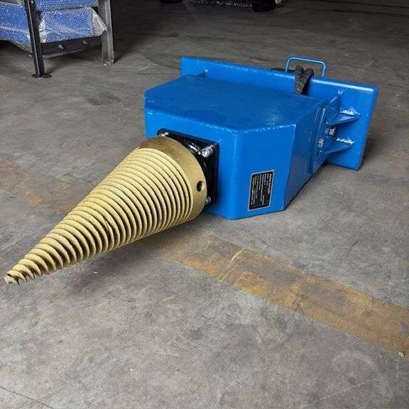 Mini Skid-Steer Heavy Duty Wood Splitter Drill and Steel Stake Pilot ...