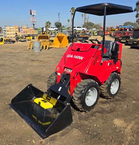 Wheel Loader SDA140W (New/Unused) Includes Bucket and accepts Mini Skid ...