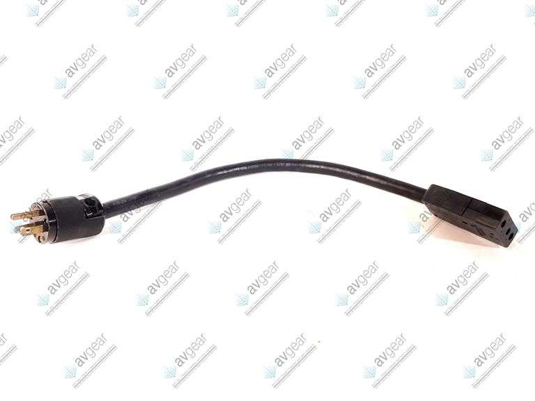 1' - 15A 250V/20A 125V Stage Pin (Female) to Edison (Male) Converter ...
