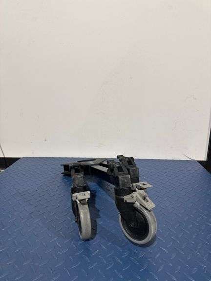 Vinten 3497-3B Dolly Heavy Duty OB Skid Dolly missing pins under dolly ...