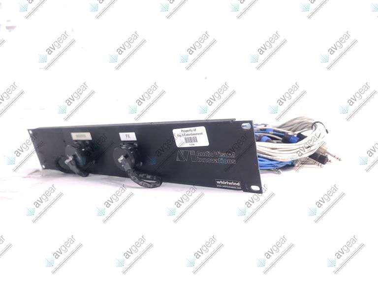 Whirlwind Patch Panel w/ AB60FP to 20 Channel Fanout, and AB39FP to 12 ...