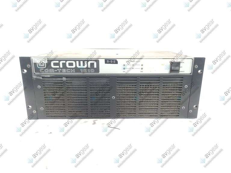 Crown CT-1610 2-Channel Professional Power Amplifier - Joseph Finn Co ...