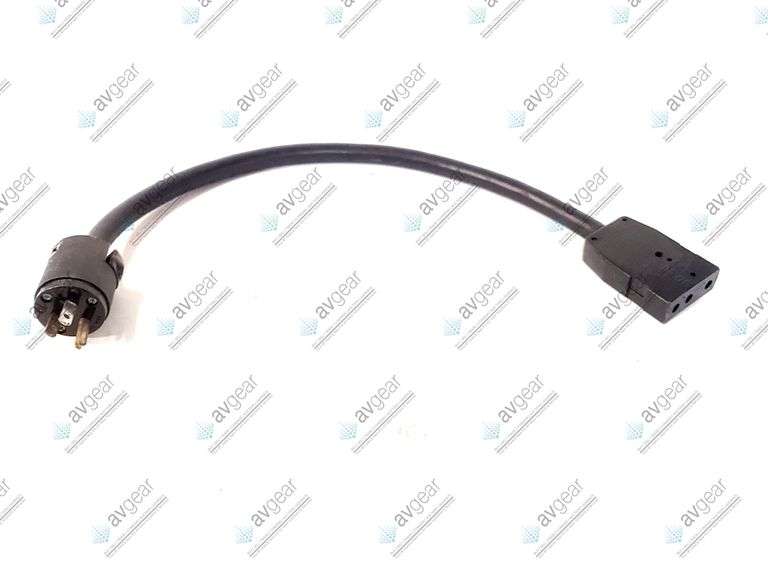 1' - 15A 250V/20A 125V Stage Pin (Female) to Edison (Male) Converter ...