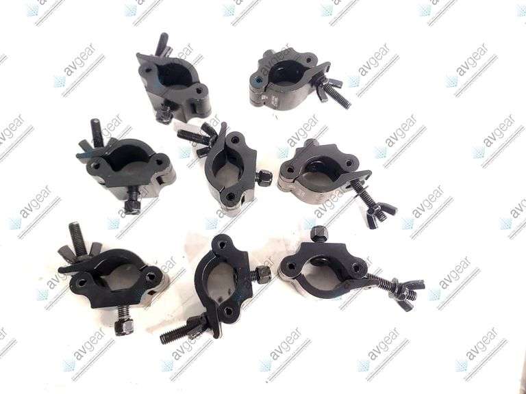 (2) TUV SUD ProBurger 500 KG KCP-831 Half Coupler Black Stage Clamps ...