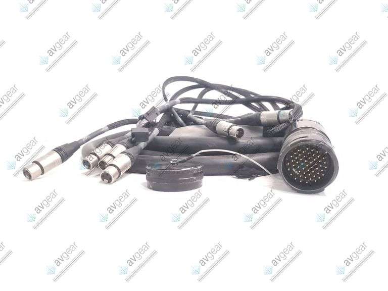10' - LK-54 MP Fanout Cable w/ (12) Female XLR & (2) CAT5 Connectors ...