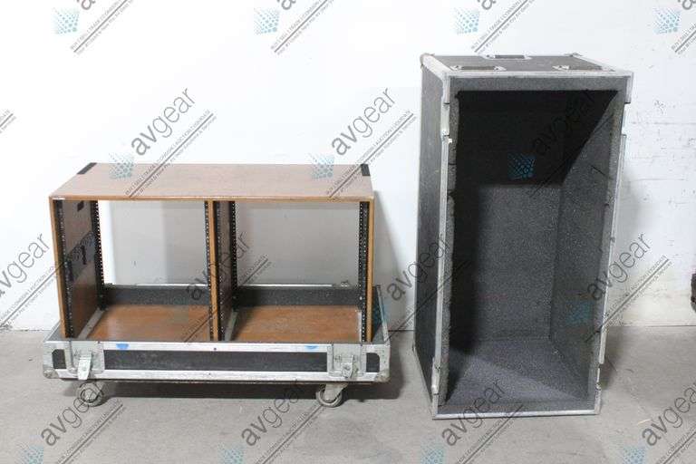 Custom Dual Side by Side Rack Unit Enclosure (24RU TOTAL) in Wheeled ...