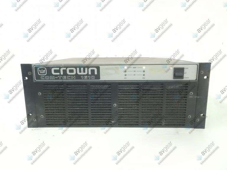Crown CT-1610 2-Channel Professional Power Amplifier - Joseph Finn Co ...