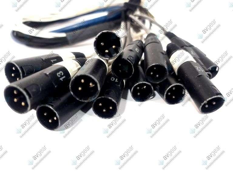 10' - Whirlwind Audio Cable w/ AB60FI 61-Pin Connector to 16 Channel 3 ...